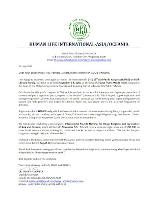 HLI's 17th Asia-Pacific Congress on Faith, Life and Family - Diocese of ...