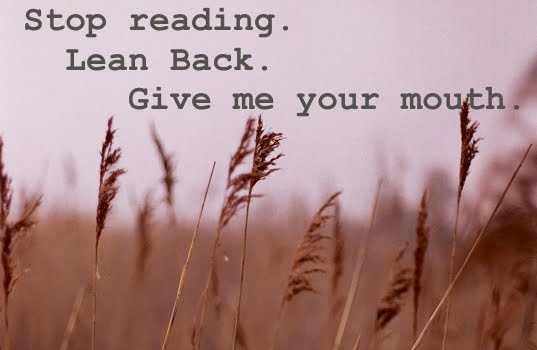Stop reading. Lean back. Give me your mouth.: My apologies to your ...