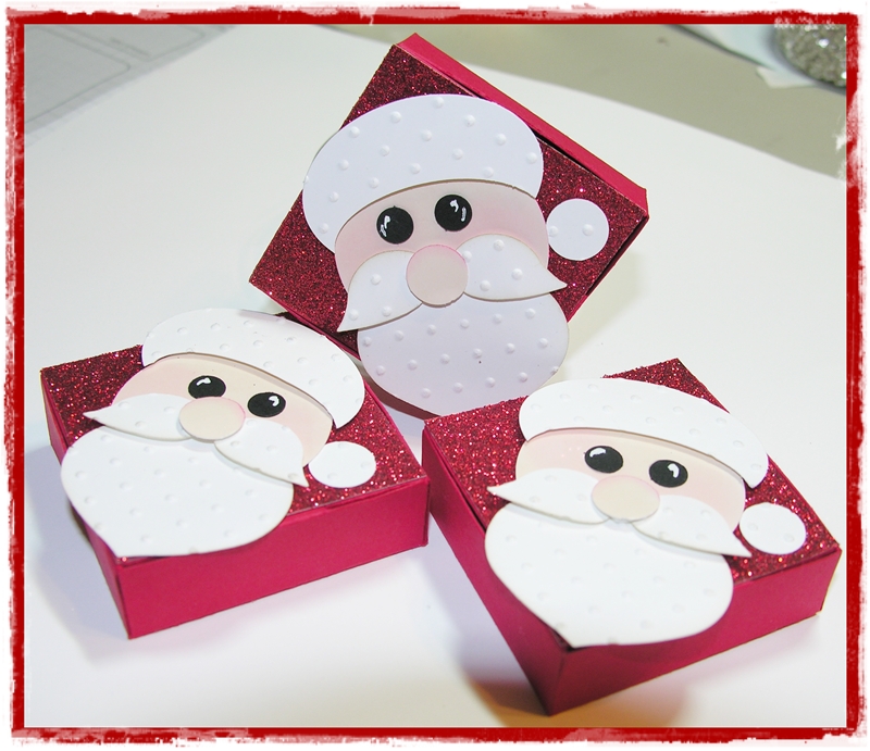 Sherry's Ink 'n Stamps: Punch Art Santa Box