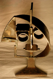 Shane Price Art: SCRAP METAL FACE SCULPTURE