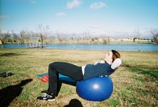 healthy women workouts: Stability Ball Exercises Activate More Muscles