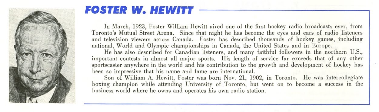 MY HOCKEY CARD OBSESSION: STASHED IN THE CLOSET - Foster Hewitt surprise