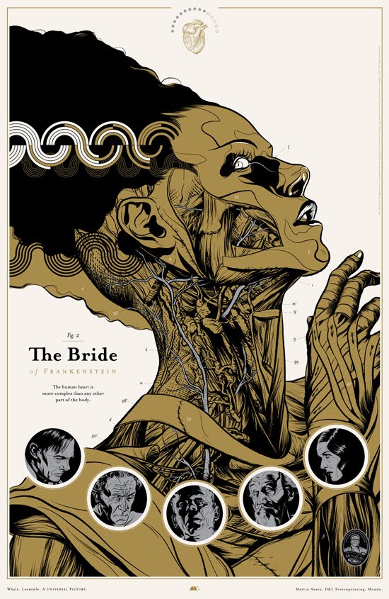 Frankenstein And His Bride Drawing