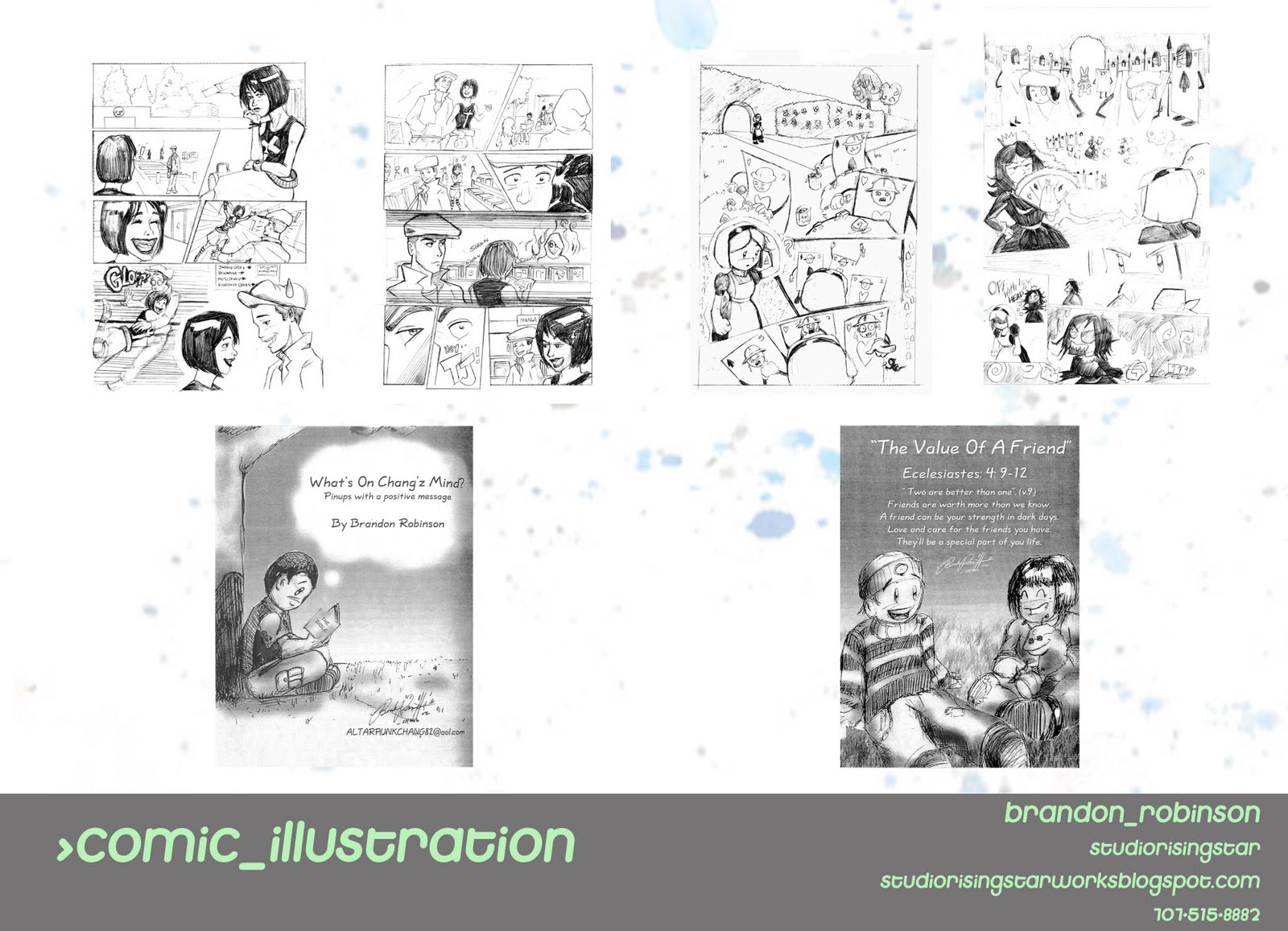 StudioRisingStar Portfolio @ Blogspot: Comic Illustration Samples