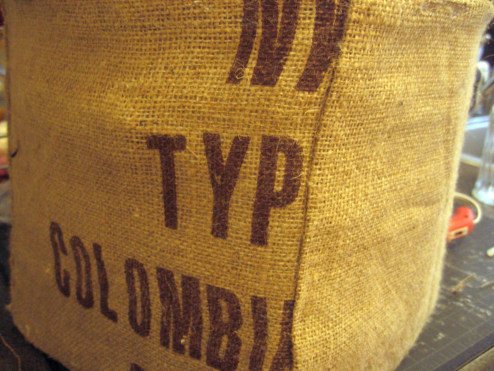 Mari Makes: Project -Coffee Sack Facelift