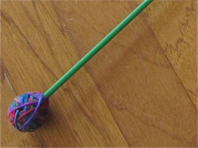 I Love to Create - Mid-Century Modern Knitting Needle Clock