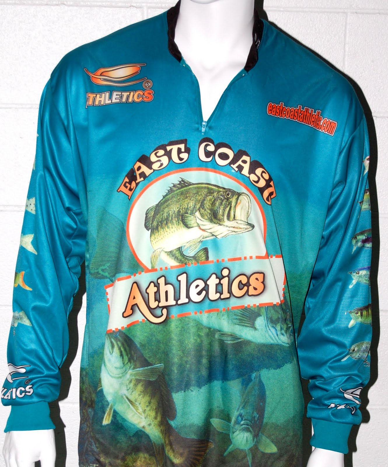 ECA: East Coast Athletics Half Zip Long Sleeve Fishing Jersey