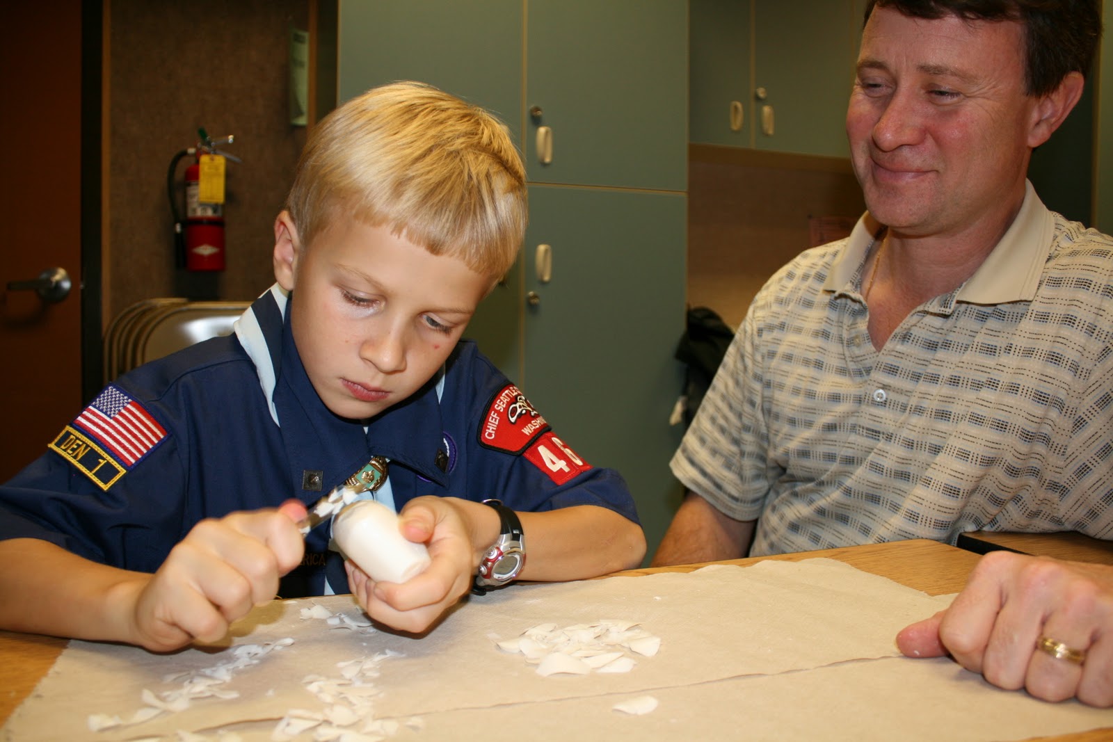 Cub Scouts: Den 1/Pack 461: Earning the Whittling Chip