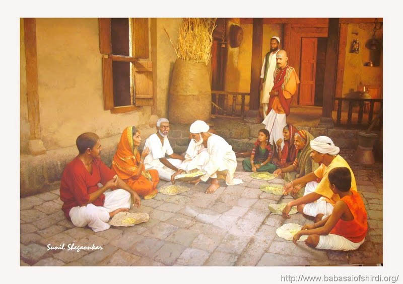 Sai Wallpaper: Pictorial Representation of Life of Sai Baba # 4