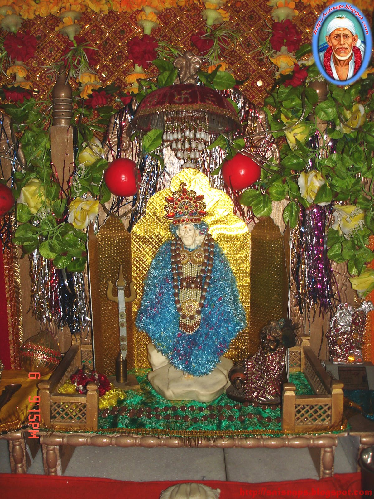 Sai Wallpaper: Sai Baba Sanctum Renovated at Sai Devotee Sri Pawan Garg ...