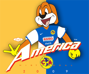 MisterGoal's blog: The mascots: NEW!!! Club América (Mexico) 2009 Retro ...