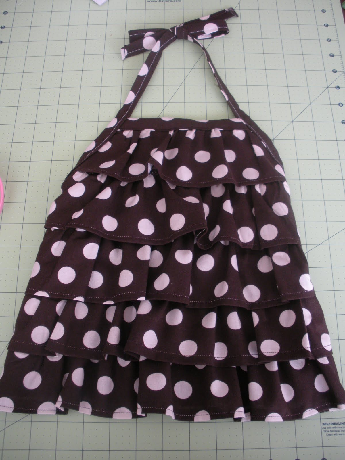 Sew Totally Smitten: Ruffled Toddler Halter Top