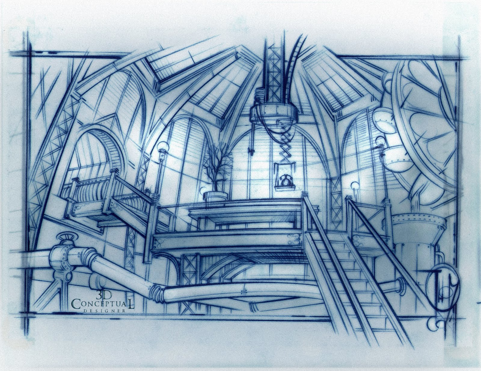 3DconceptualdesignerBlog: Behind the Art: The Under Drawings PART I