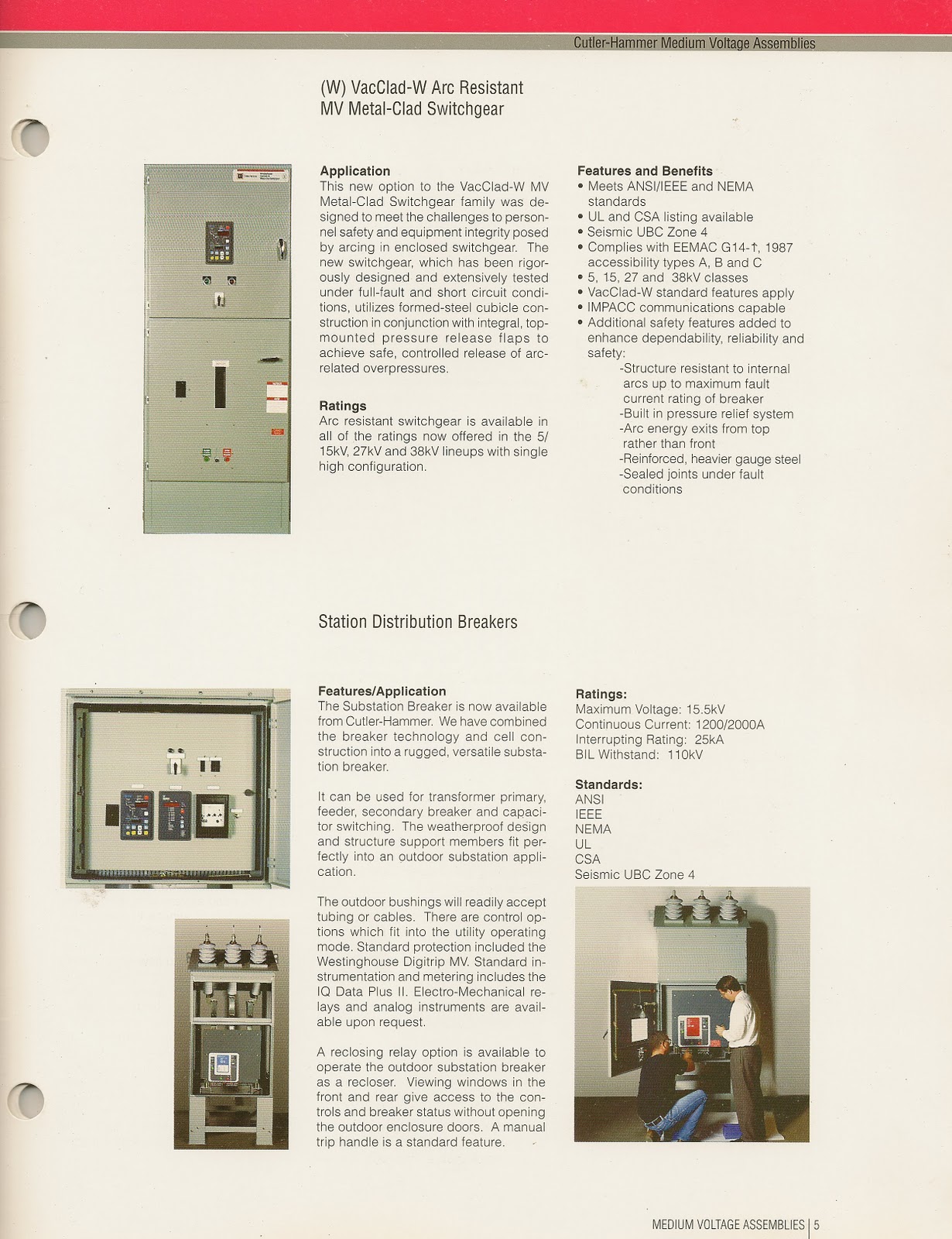 Subestaciones Eléctricas: catalogos de tableros Masterclad