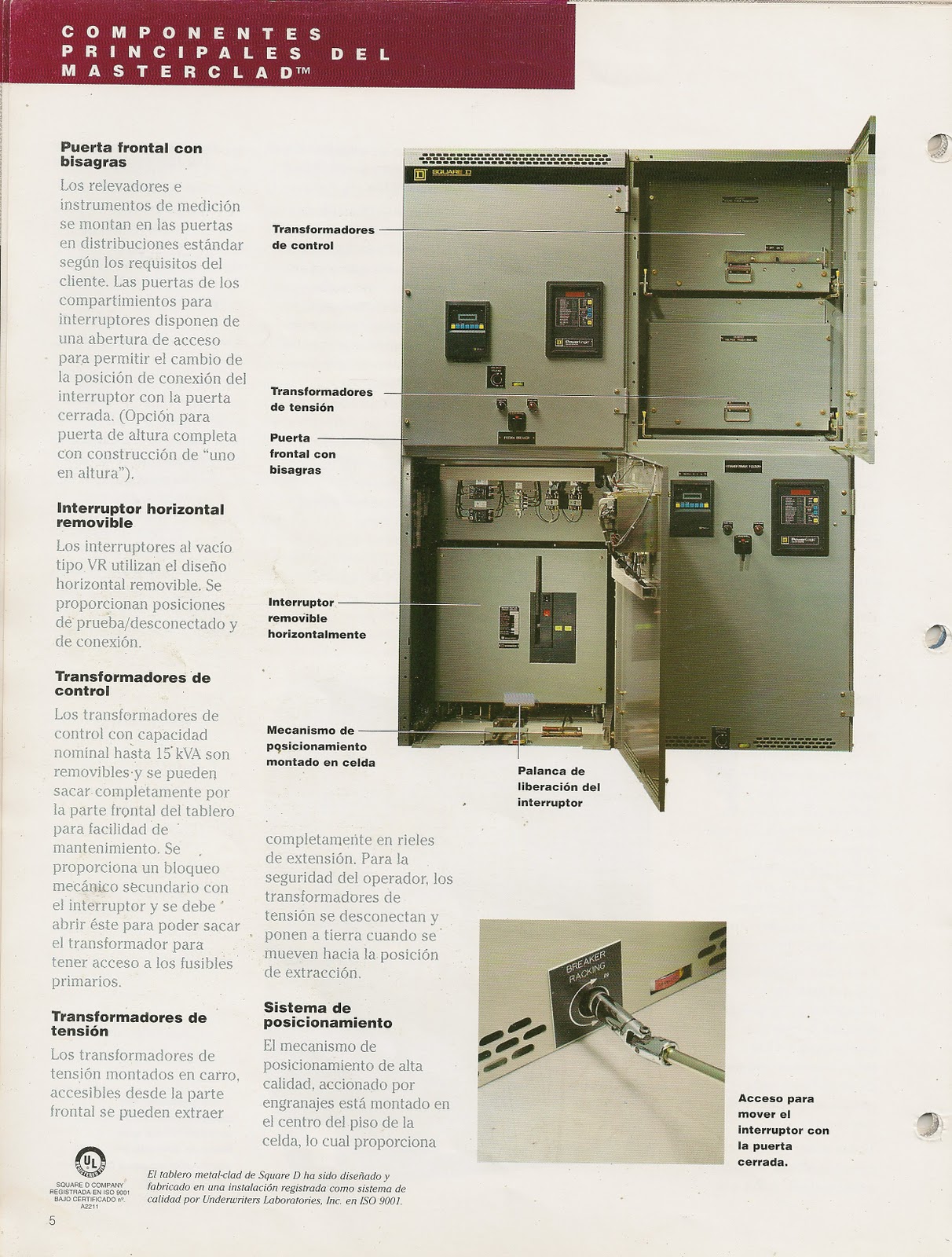 Subestaciones Eléctricas: catalogos de tableros Masterclad