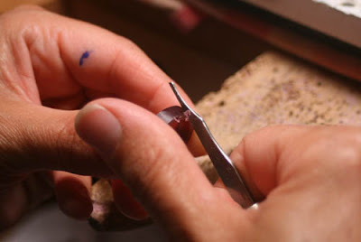 etsy metal: Carving a wedding ring from wax, part 2