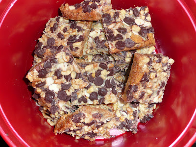 Cooking For Coach: Chocolate Chip Brickle Bars