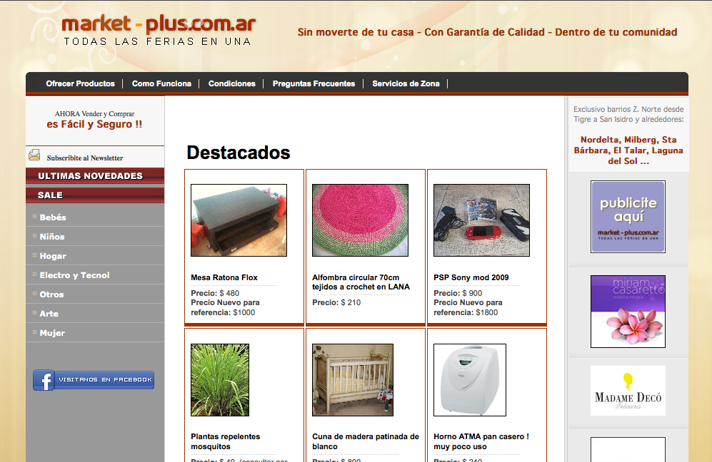 PUERTA AL SUR: Market-plus.com.ar todas las ferias en una.