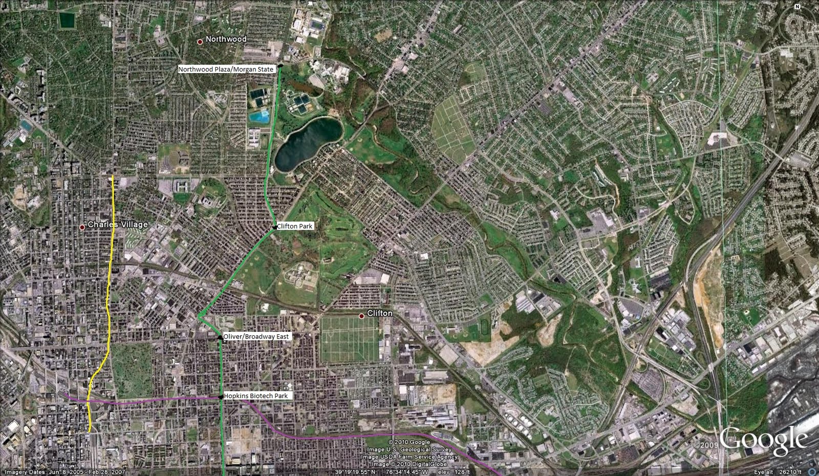 Baltimore City's Past Present and Future: New Rail Lines: Start ...