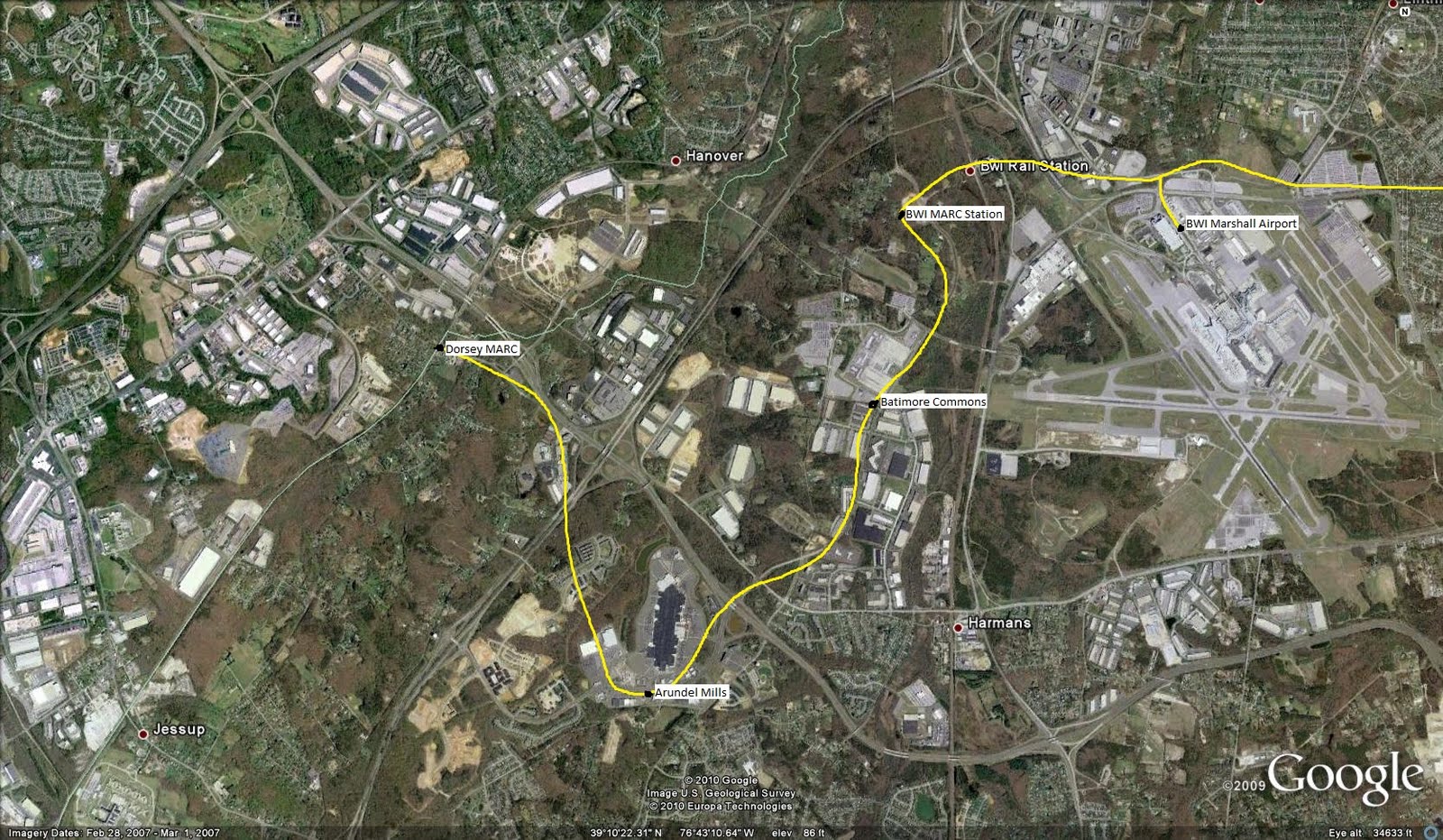 Baltimore City's Past Present and Future: New Rail Lines: Start ...