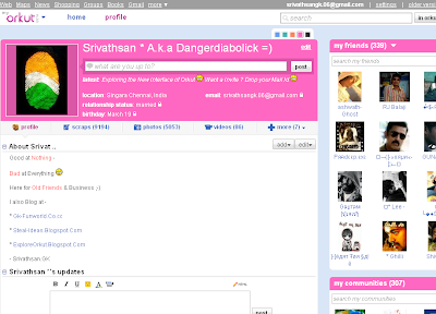 Orkut's New Stunning Interface - More Features Updated