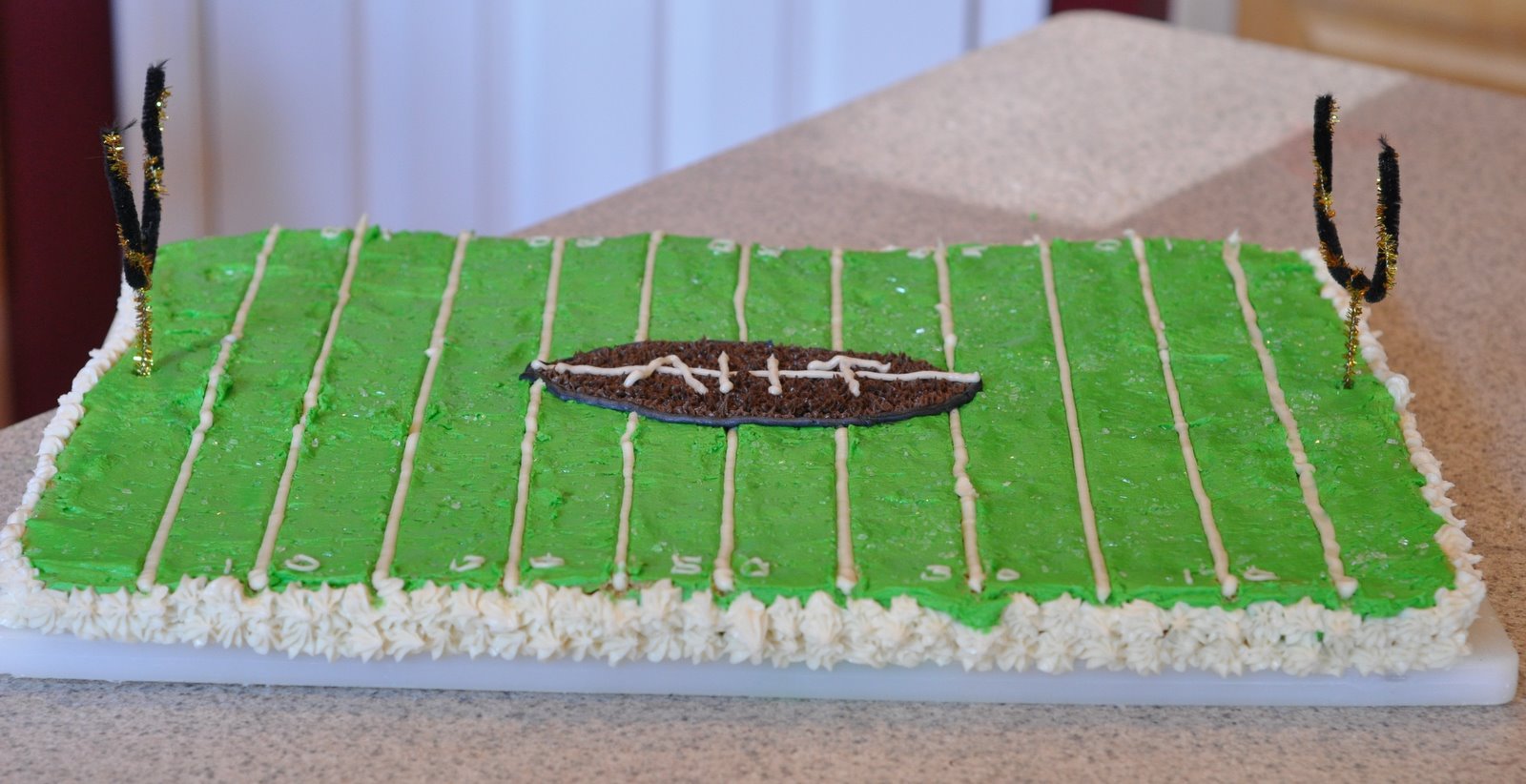 Dining Well: Football Field Cake