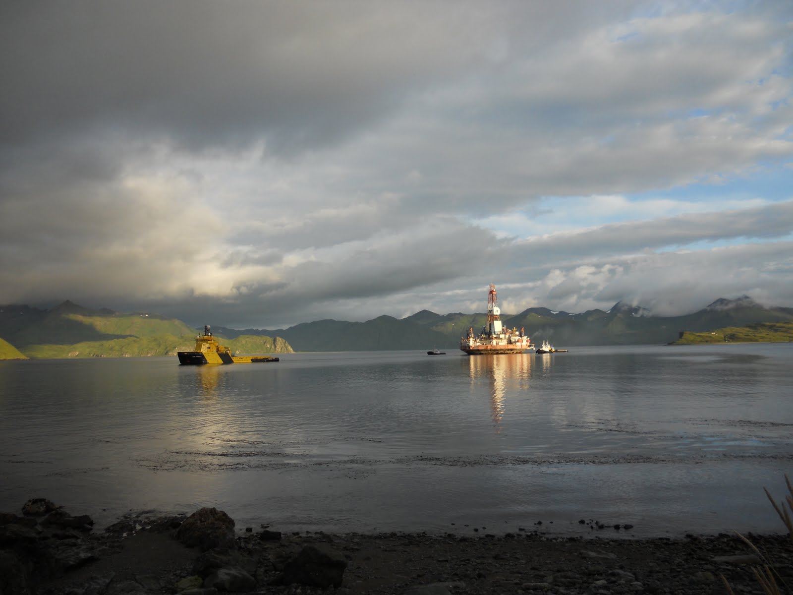 Dutch Harbor Dirt to Nome Dirt: Dakota Update for Dan and The Shell Oil Rig