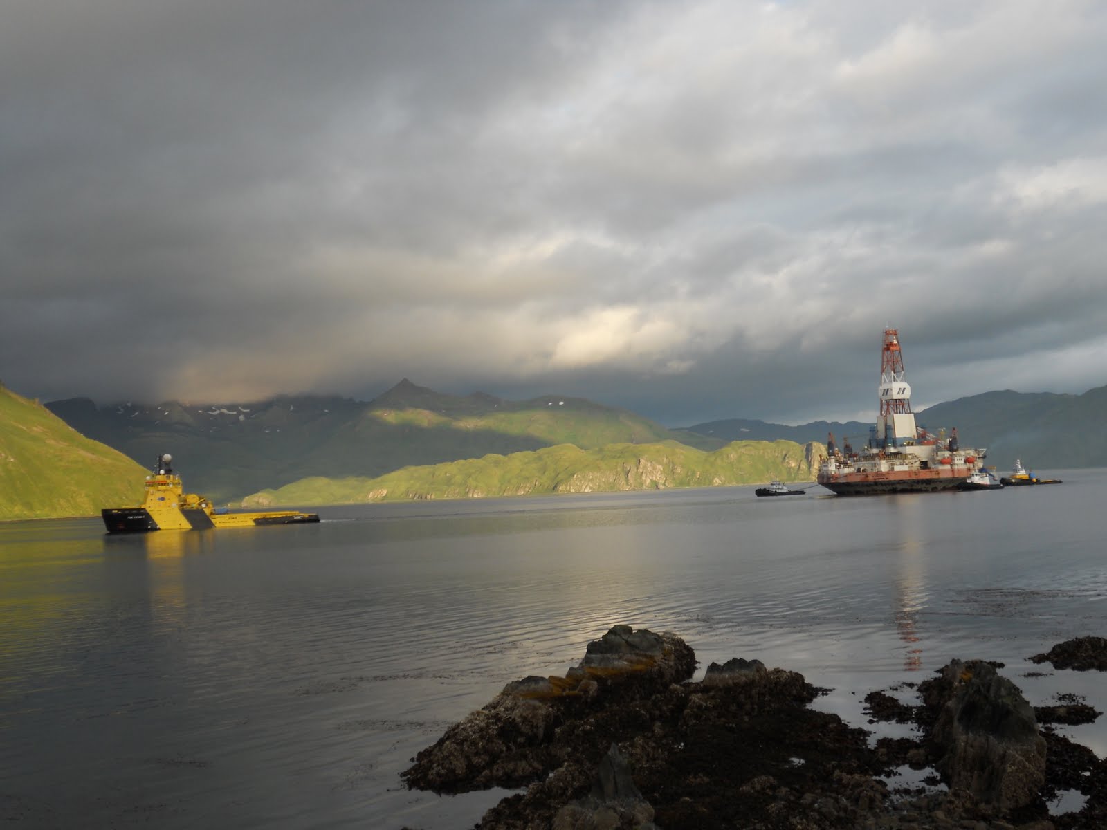 Dutch Harbor Dirt to Nome Dirt: Dakota Update for Dan and The Shell Oil Rig