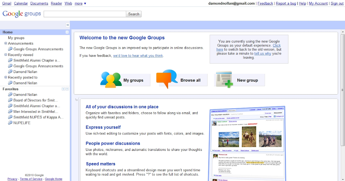 Build Your Community Using The New Google Groups ~ damondnollan.com