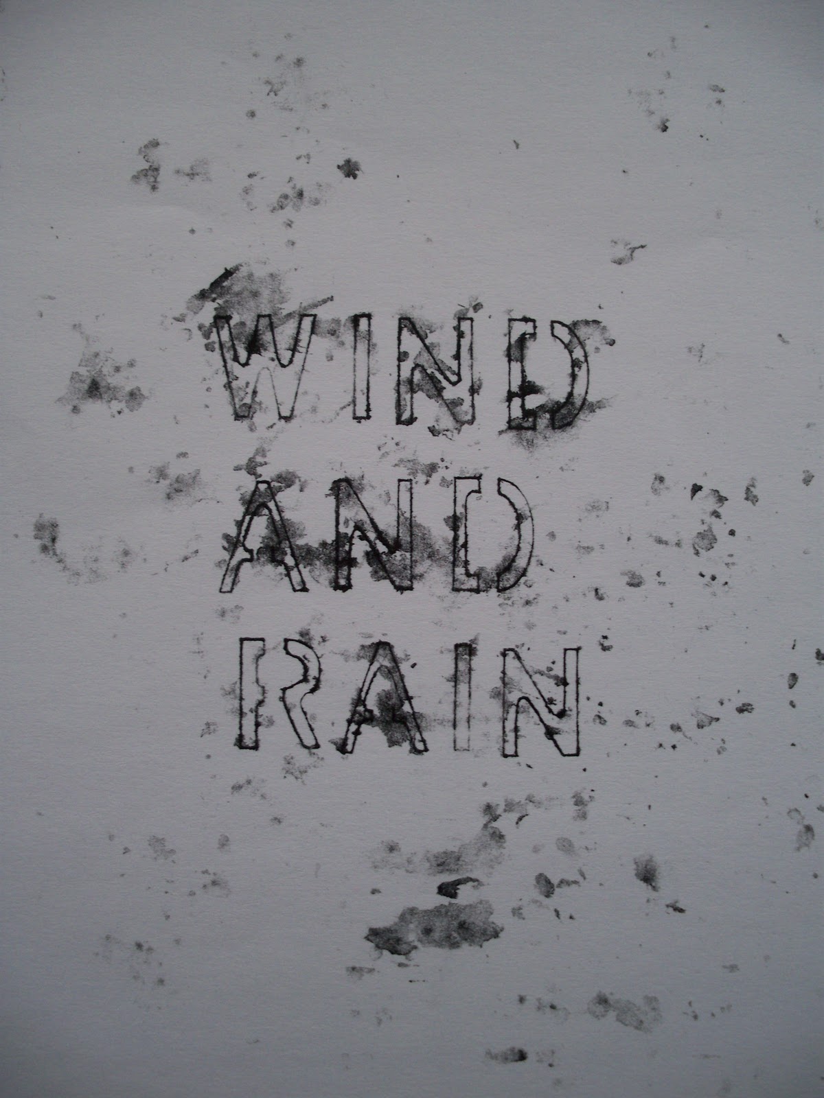 Drawing A Blank: Prints of the Rain Drawings.