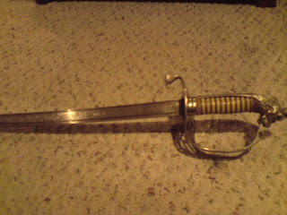 antigüedades historia: Espada de alto rango mexicana