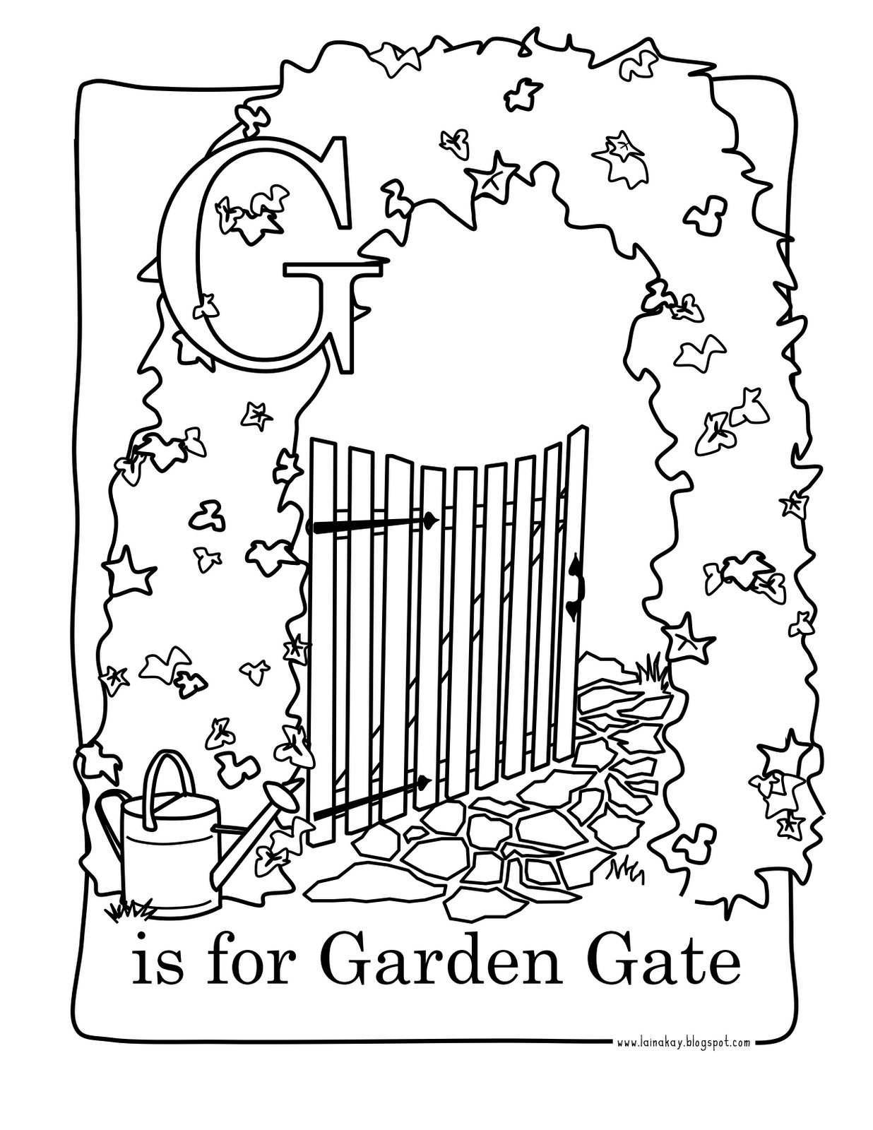 Gate Coloring Pages