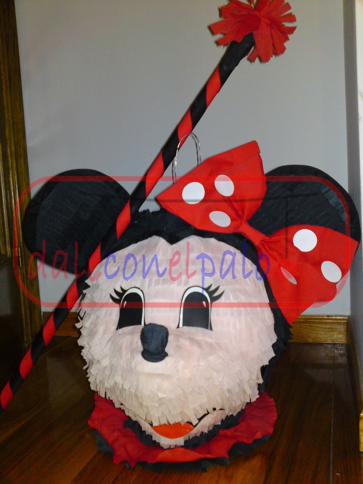 PIÑATAS ARTESANALES daleconelpalo: Piñata de Minnie Mouse
