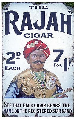 Poster Cigar Rajah | Barang Antik Klasik
