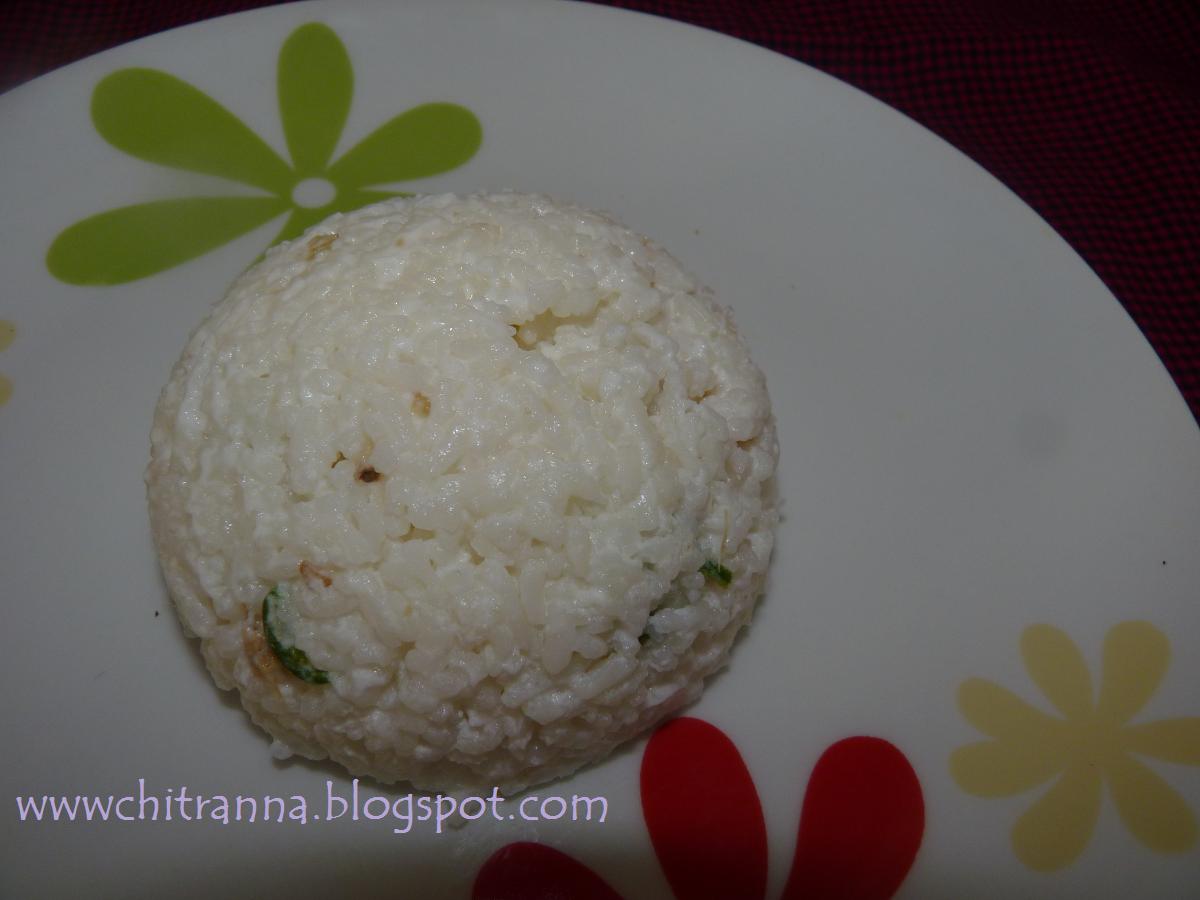 Chitranna: Mosaru butti(Curd Rice)