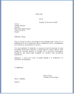 CIRCULAR NORMA ICONTEC