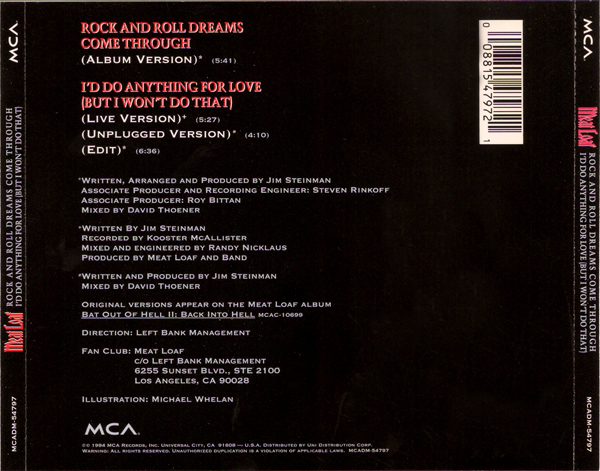 Meat Loaf - Vinyl, Singles 7"/12" and other stuff: Meat Loaf ---- Rock ...