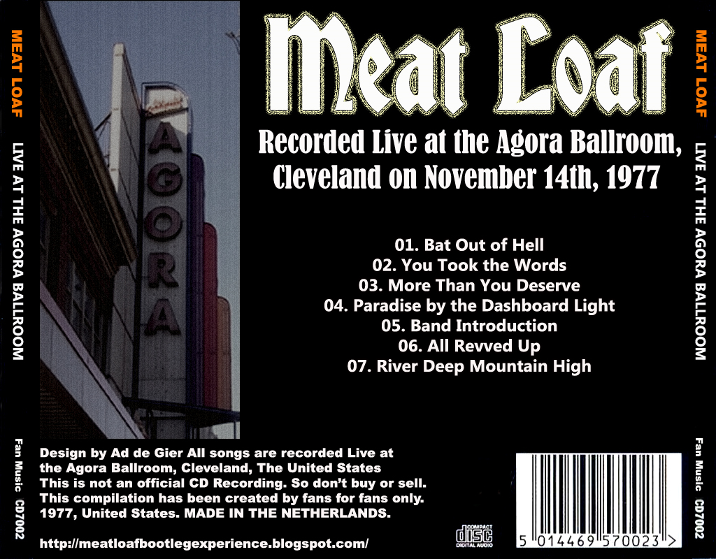 Meat Loaf Bootleg List