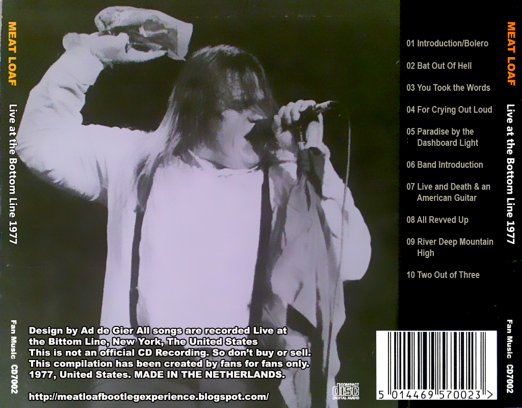 Meat Loaf Bootleg List
