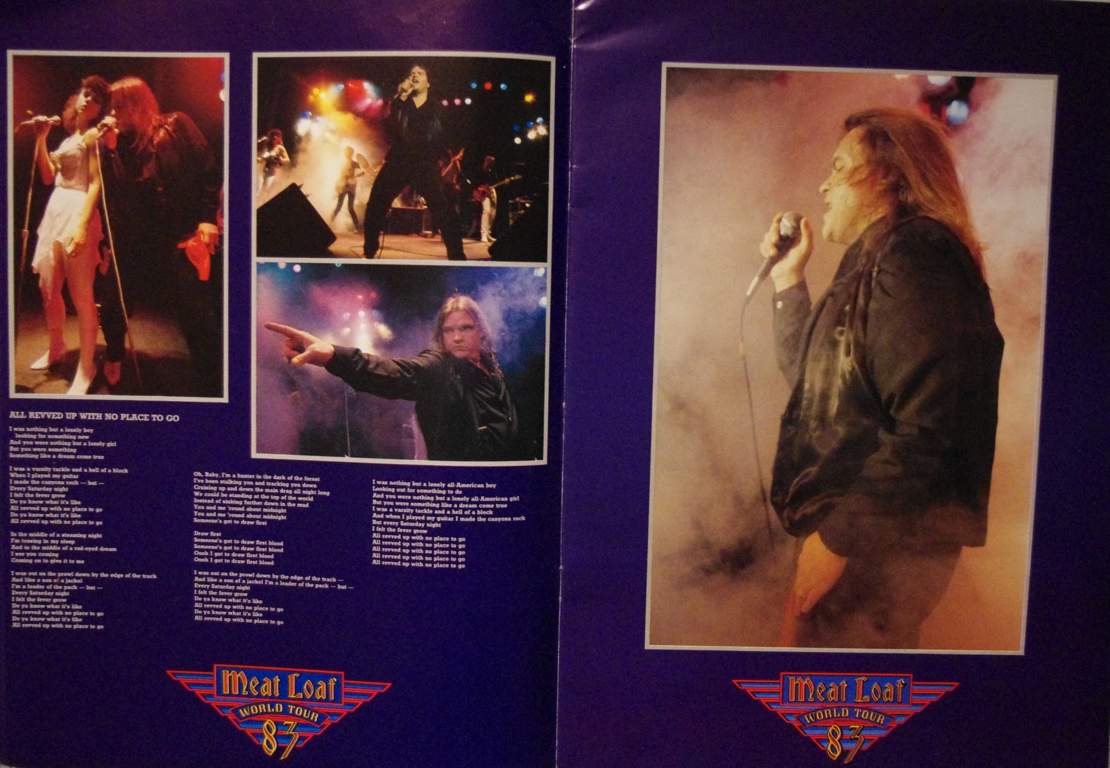 Meat Loaf - Vinyl, Singles 7"/12" and other stuff: Tour Program ---- 1983