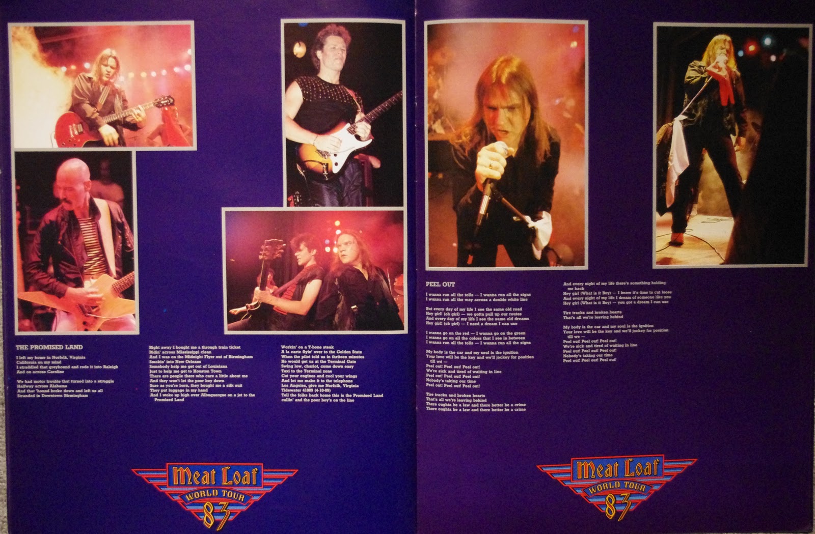 Meat Loaf - Vinyl, Singles 7"/12" and other stuff: Tour Program ---- 1983