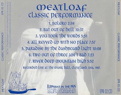Meat Loaf Bootleg List