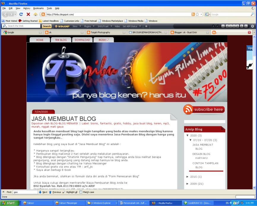 DESAIN HEADER TEMPLATE BLOG ~ Desain logo