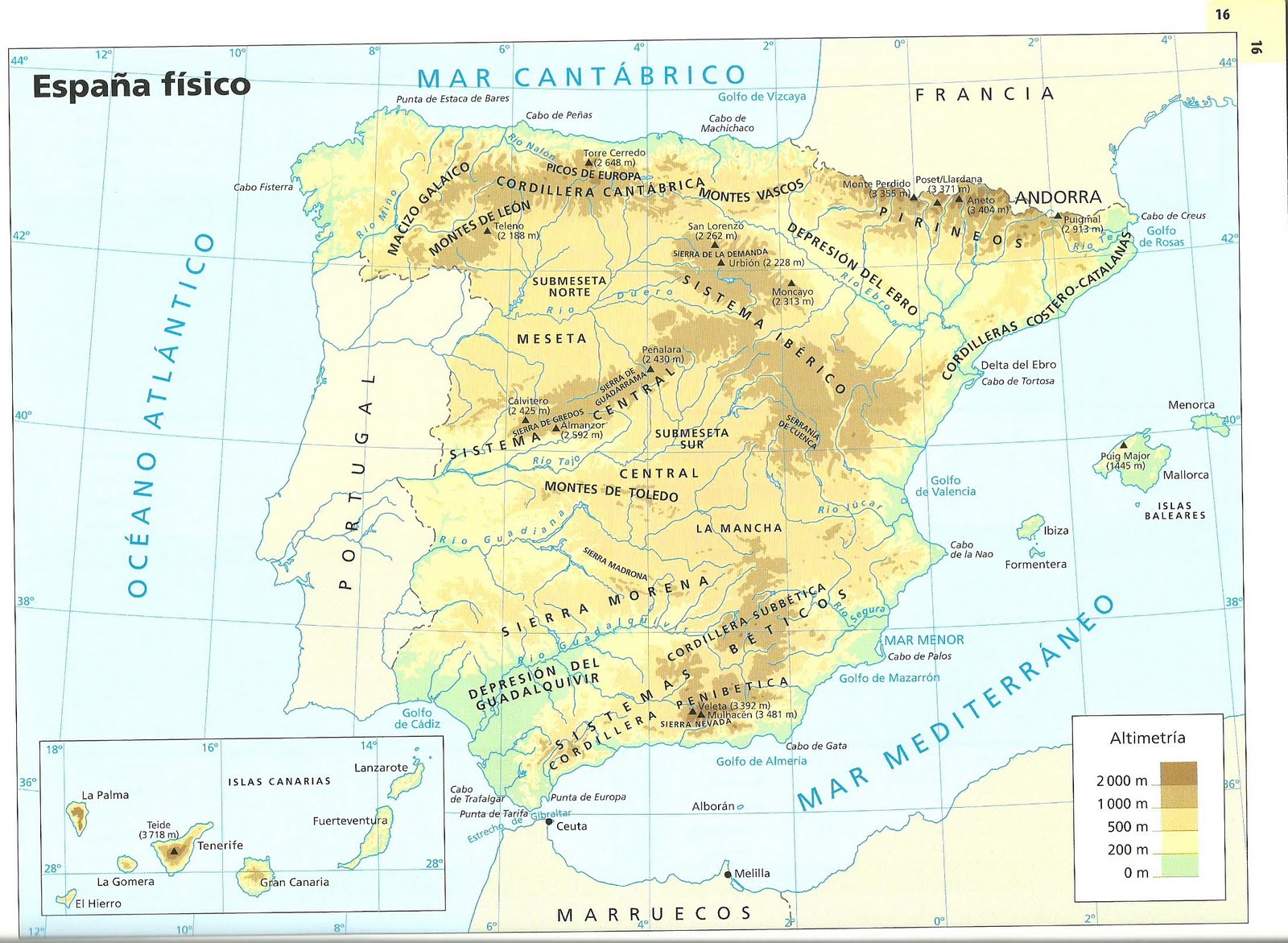 El blog de clase: España Ríos y relieve