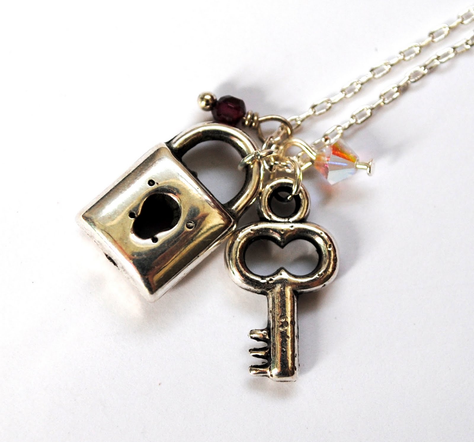 Bead Up -- the journey of handmade jewelry: Custom Lock and Key Necklace