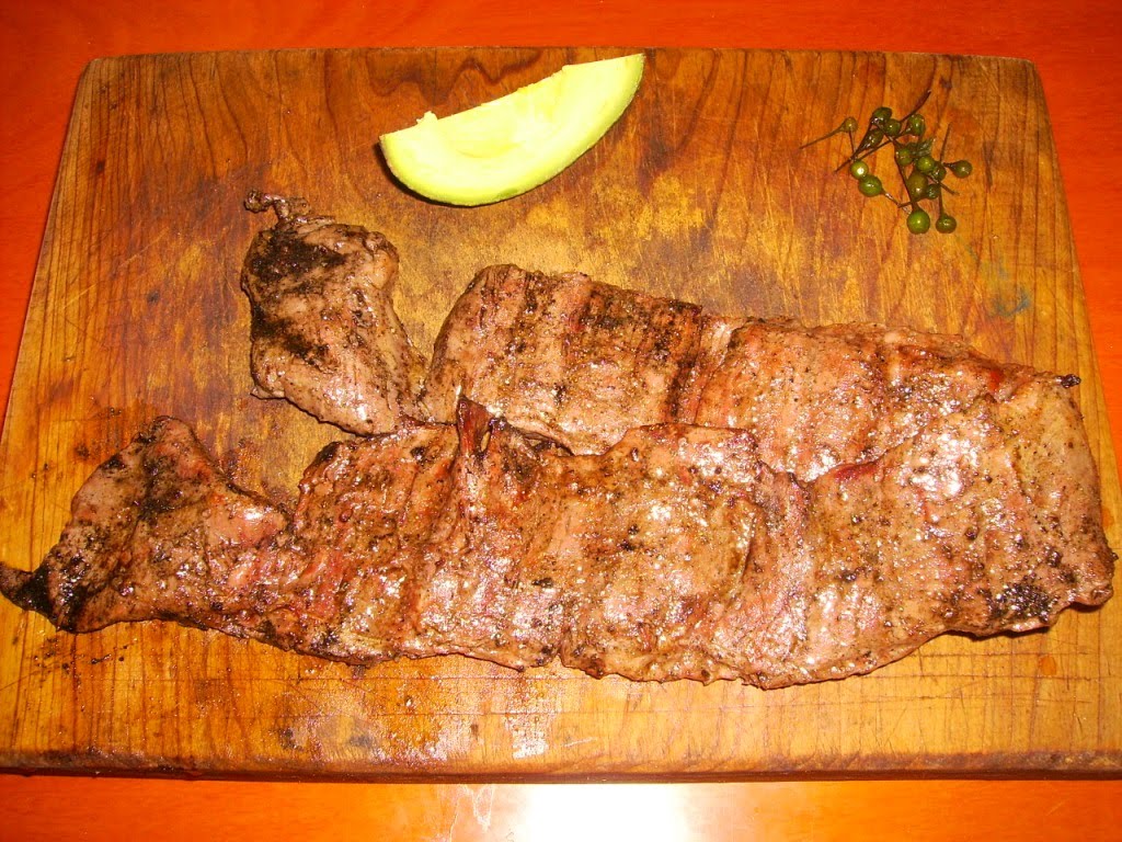 El Fogón de Leña: Arrachera (skirt steak).