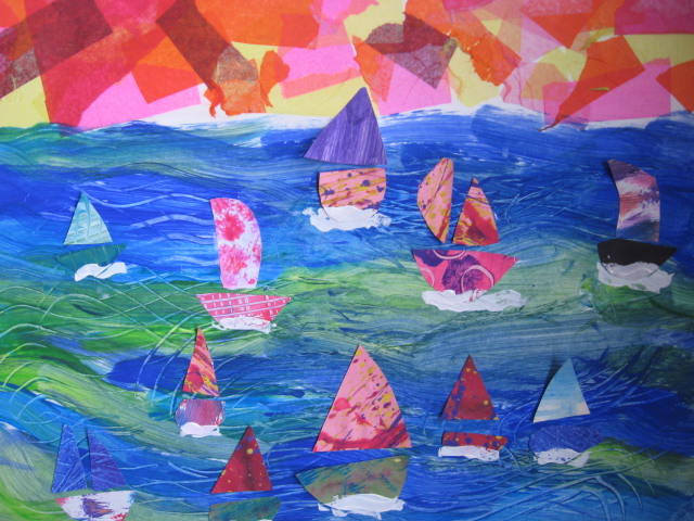 MaryMaking: Sailboat Collage