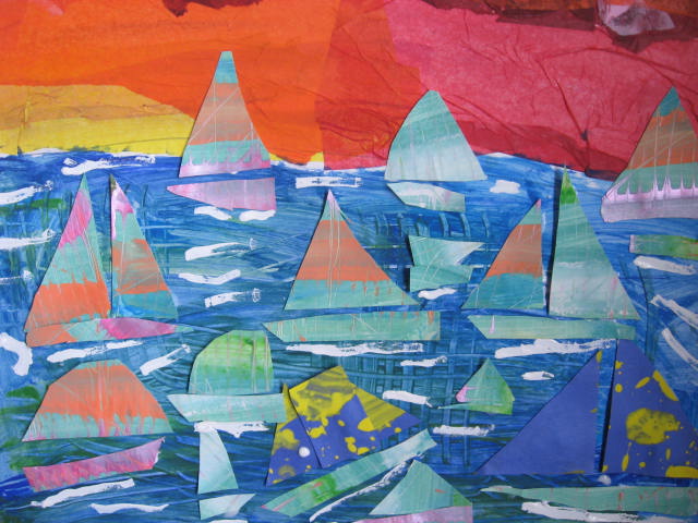MaryMaking: Sailboat Collage