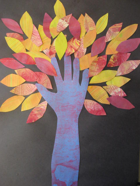 MaryMaking: "Hand Trees" for Earth Day