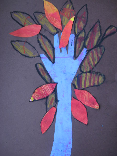 MaryMaking: "Hand Trees" for Earth Day